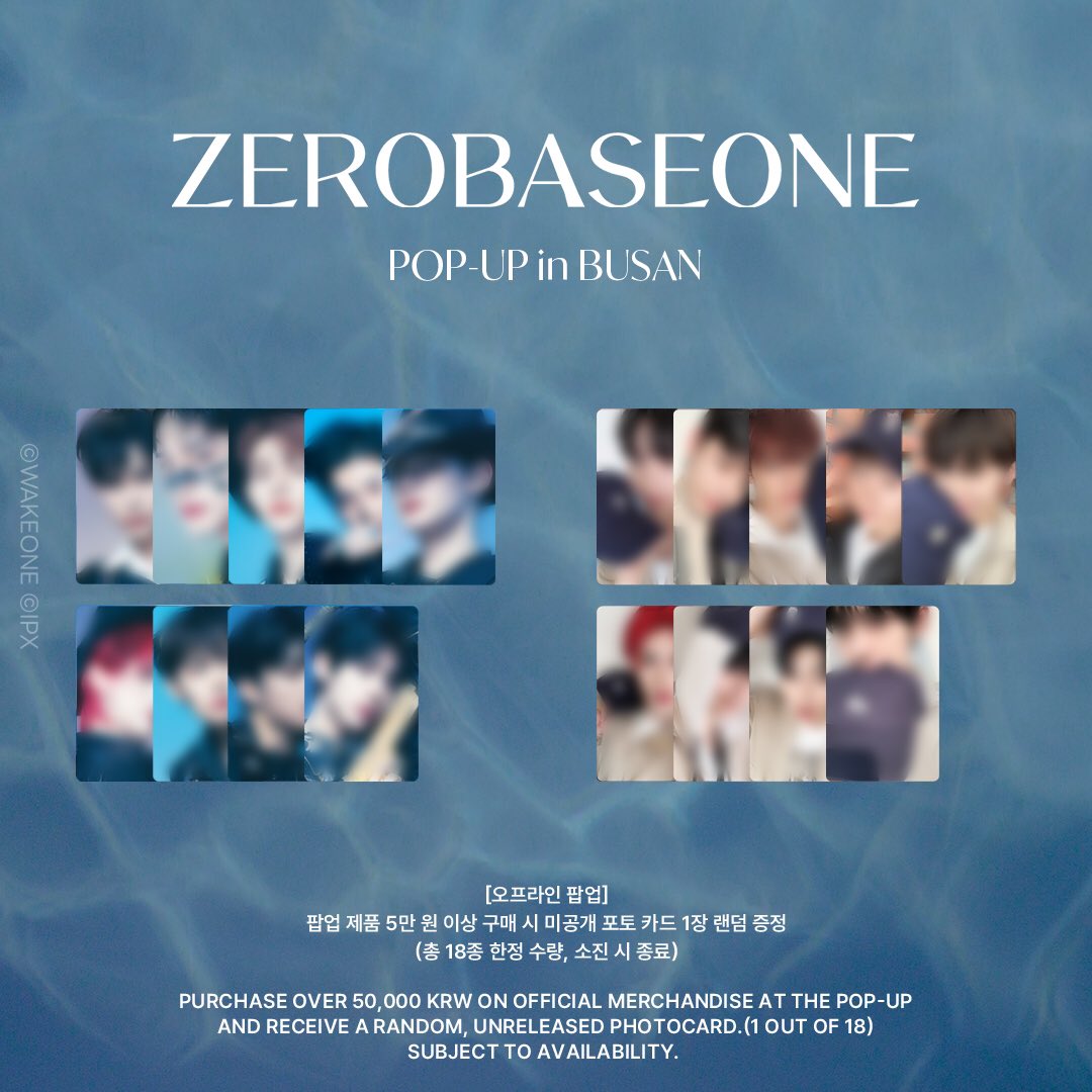[LUCKY DRAW EVENT] [ZEROBASEONE] Pop Up In Gangnam POB Photocard – krmerch