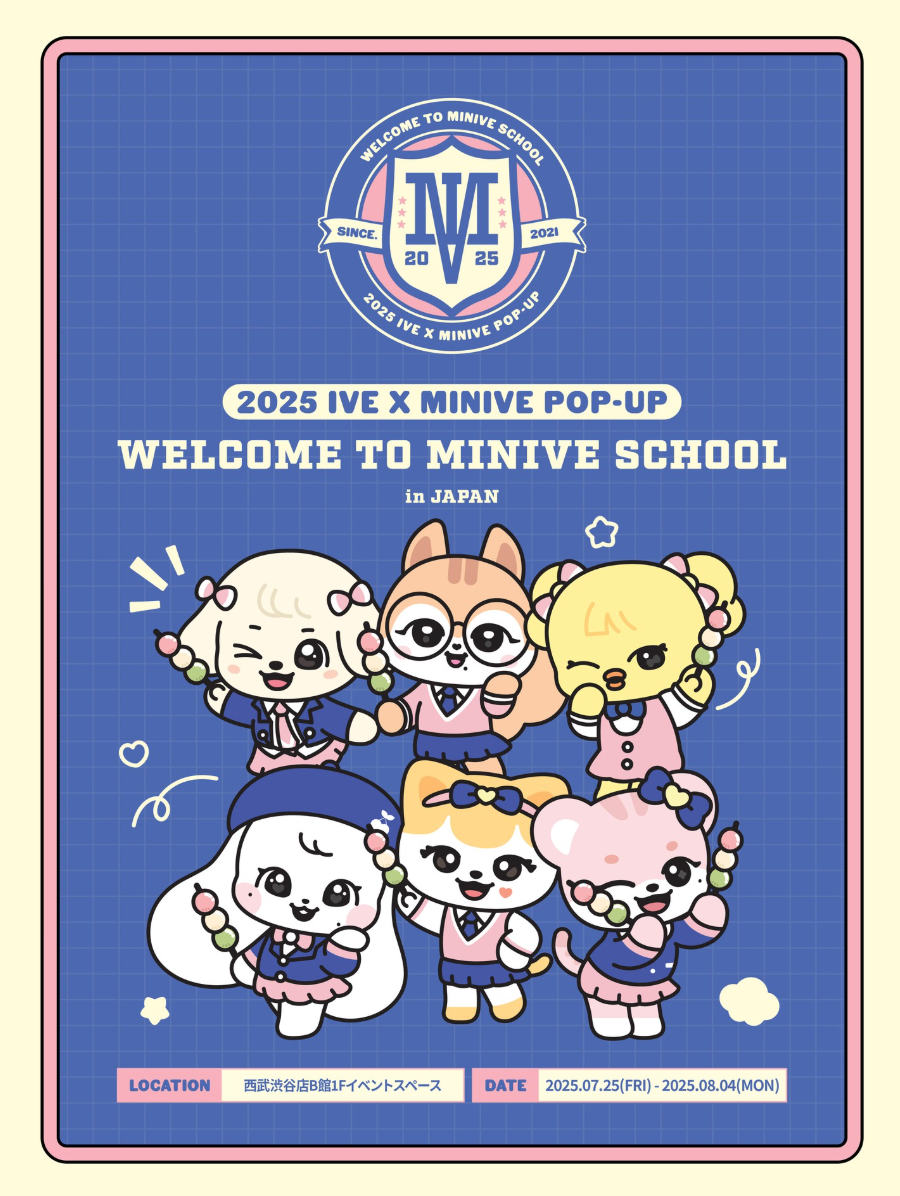 [IVE] IVE x MINIVE POP-UP STORE ’MINIVE SCHOOL‘ in TOKYO MD – krmerch