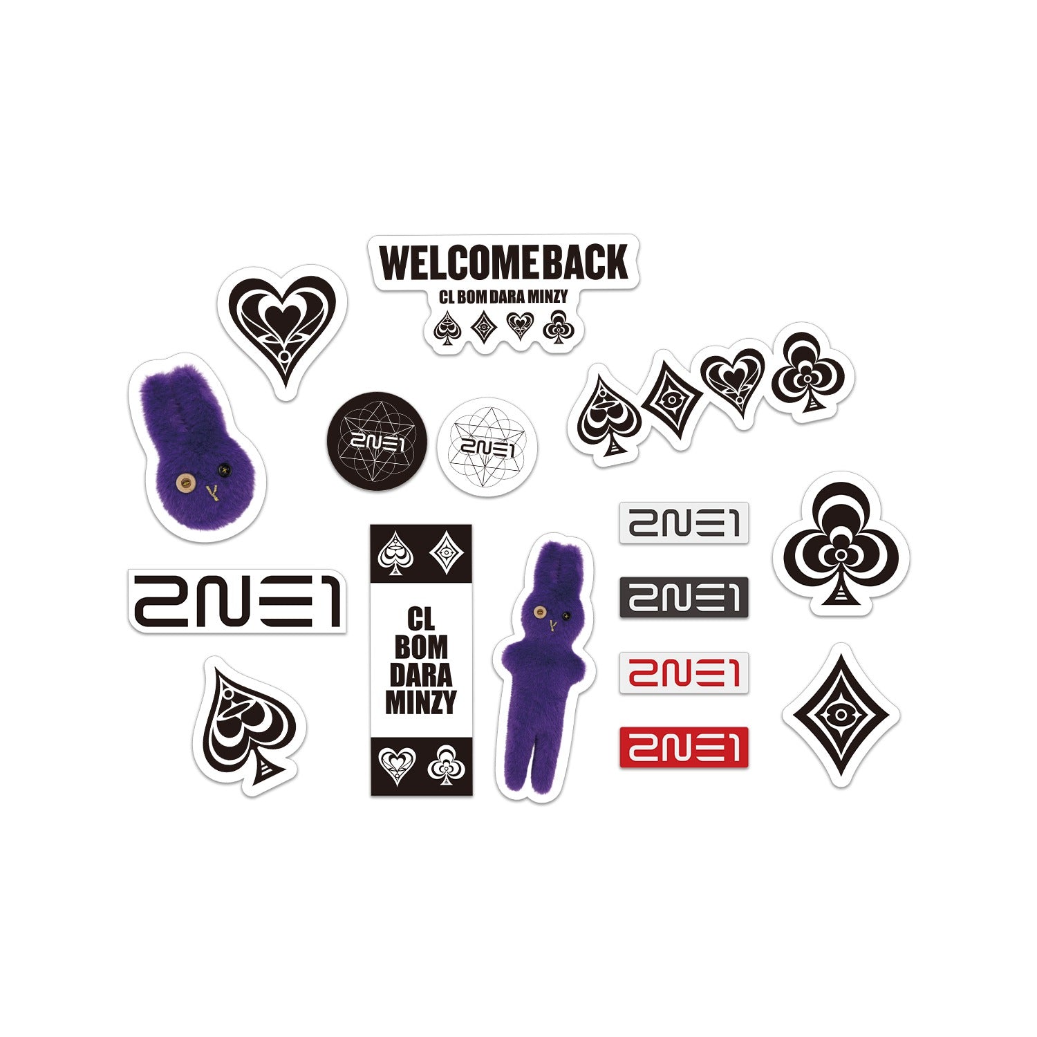 [2NE1] Welcome Back : Sticker Pack – krmerch