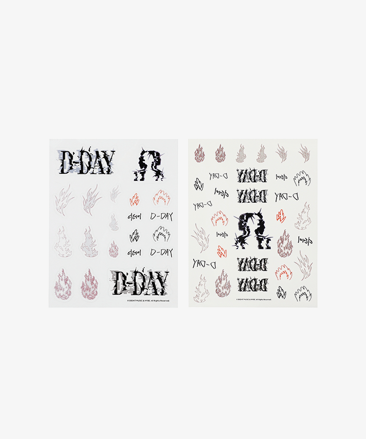 [BTS] Suga : Agust D : D-Day : Sticker & Tattoo Sticker Set – krmerch