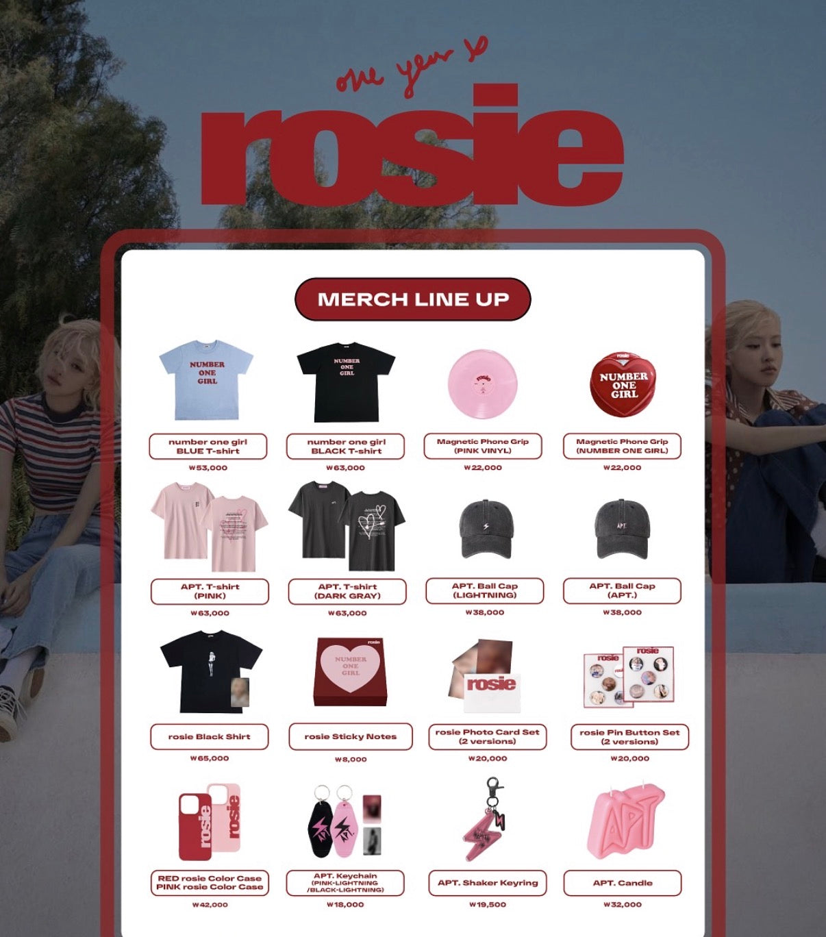 [BLACKPINK] Rose : Rosie : Encore Pop Up Merchandise – krmerch