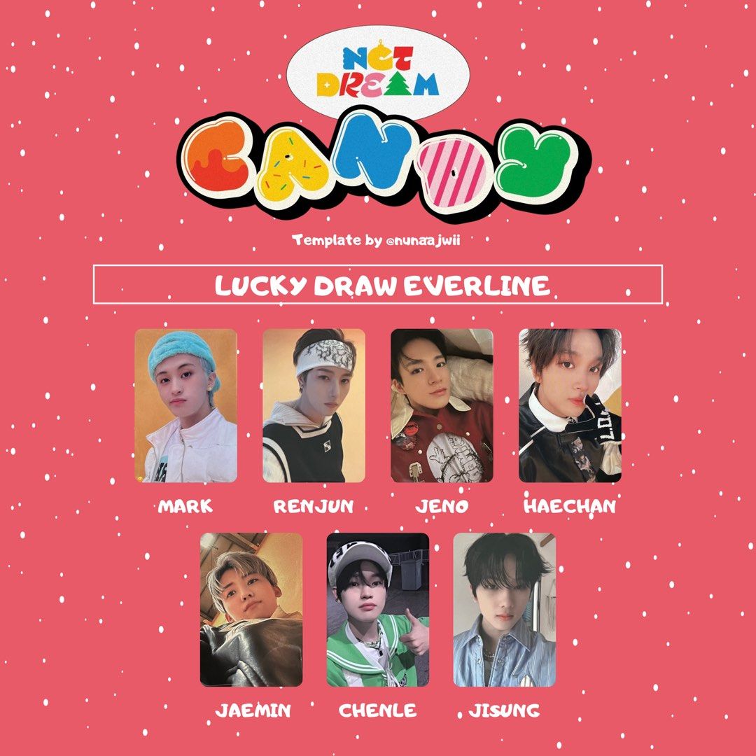 [NCT] NCT Dream : Candy : Online Lucky Draw Event Photocard – krmerch